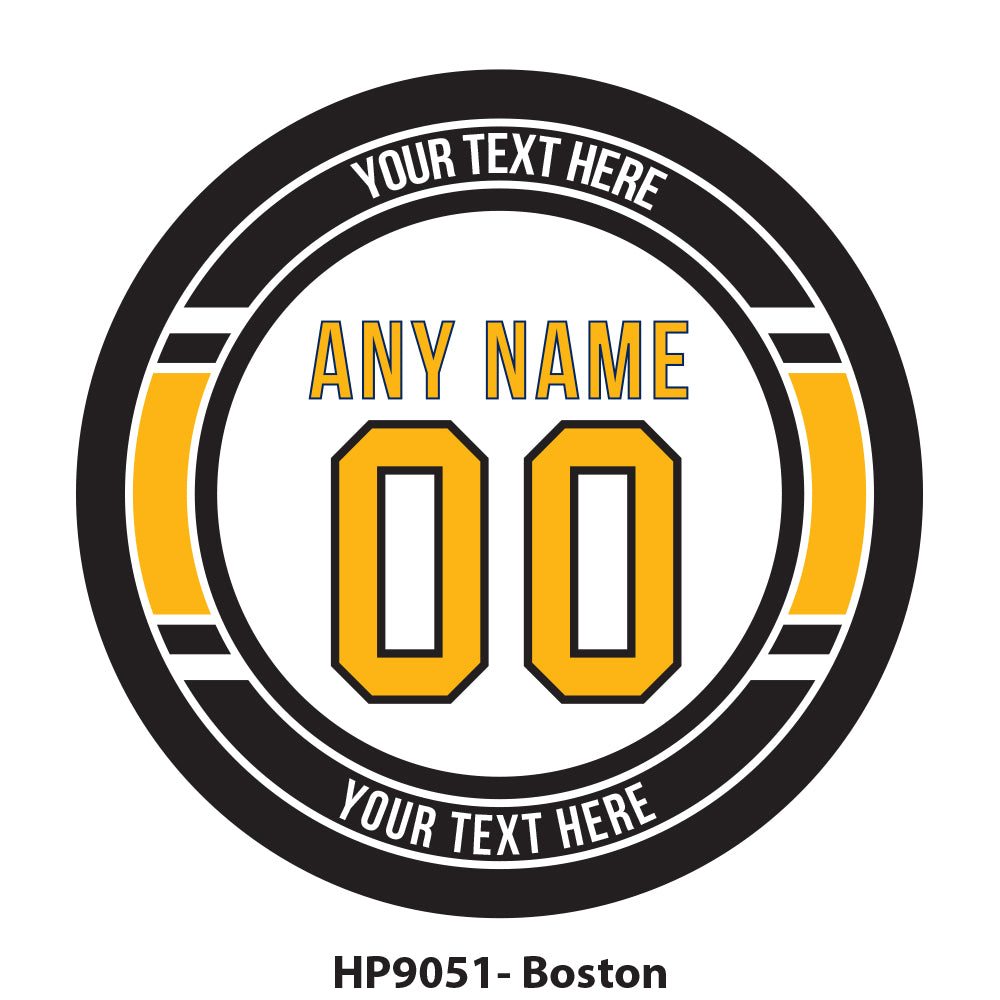 HP9051 - Boston Hockey Team Colors Puck – hockeypucks.com