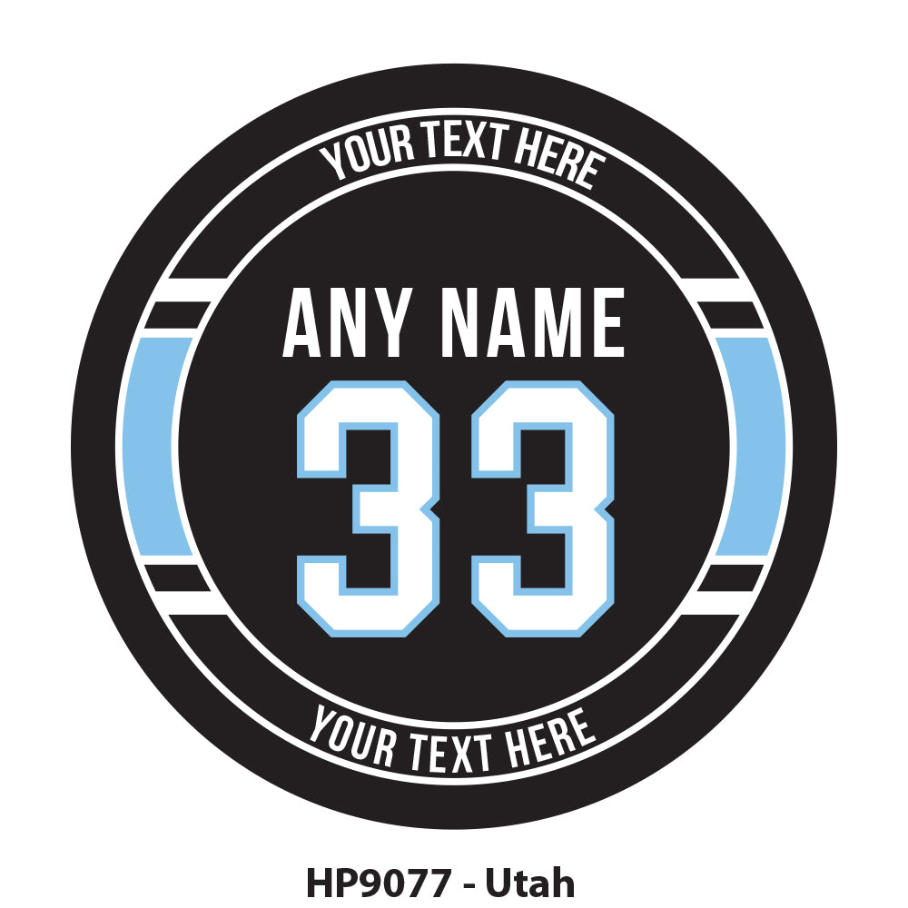 HP9077 - Utah Hockey Team Colors Puck – hockeypucks.com