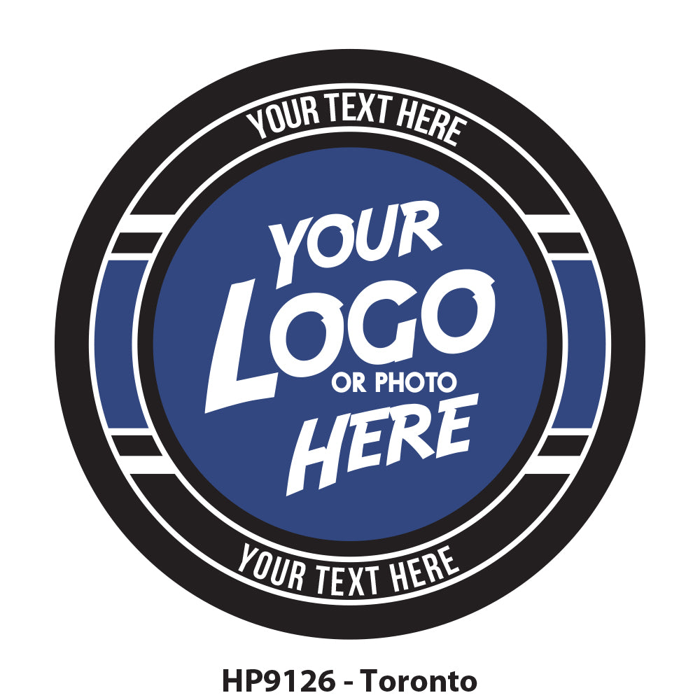 HP9126 - Toronto Hockey Colors Logo Puck – hockeypucks.com